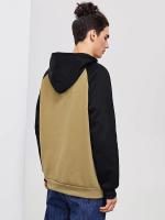 China Winter Wholesale Men Cut And Sew Hooded Sweatshirt for sale