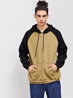China Winter Wholesale Men Cut And Sew Hooded Sweatshirt for sale