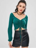 China Women Clothing V Neck Women Blouse Long Sleeve 2018 for sale