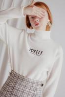 China Turtle Neck Women Winter Clothing Hoodies Embroidery for sale