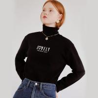 China Turtle Neck Women Winter Clothing Hoodies Embroidery for sale