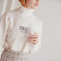 China Turtle Neck Women Winter Clothing Hoodies Embroidery for sale