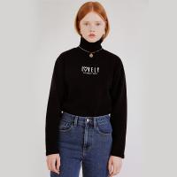 China Turtle Neck Women Winter Clothing Hoodies Embroidery for sale