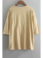 China China Manufacturer Women Embroidered Crew Neck T Shirt For Girl for sale