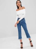 China Spring New Design Off The Shoulder Crop Top Long Sleeve for sale