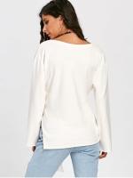 China Spring Letter Pattern Long Sleeve Knitted Tip Top Women for sale