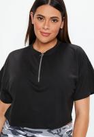 China Plus Size Black Ring Pull T Shirt Clothing Women for sale