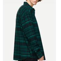 China New Collection Long Sleeve Plaid Oversozed Shirts for Men for sale