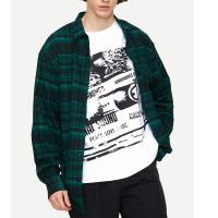 China New Collection Long Sleeve Plaid Oversozed Shirts for Men for sale