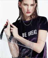 China 2019 New Arrival Summer Velvet Clothing T Shirt For Women for sale