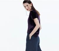 China 2019 New Arrival Summer Velvet Clothing T Shirt For Women for sale