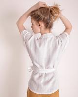 China Fashionable Women Linen Blouse for sale
