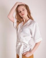China Fashionable Women Linen Blouse for sale
