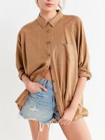 China 2018 Linen Fabric Shirt For Women for sale