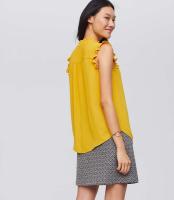 China Gold Sleeveless Latest Blouse For Women for sale