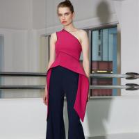 China 2018 Fashion neck lady pink tops for sale