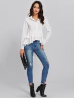 China Plus Size Women Clothing Office Latest Blouse Designs for sale
