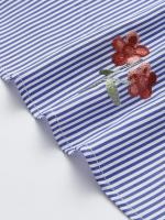 China Clothes Ladies Women Summer Embroidered Blouse for sale