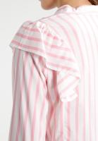 China Fashion Stripe Blouses For Ladies for sale