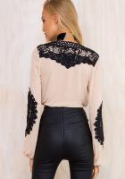 China New fashion women tops puffed long sleeve ladies blouse designs for sale