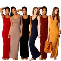 China Plus size solid soft cotton summer fashion casual long t-shirt dress for sale