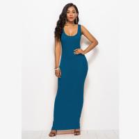 China Plus size solid soft cotton summer fashion casual long t-shirt dress for sale