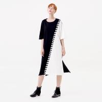 China OEM Casual Clothing Fashion Patchwork T-Shirt Dress Women for sale