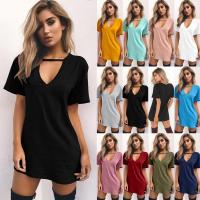 China China Custom Summer Fashion Hot Sale T-Shirt Choker Dress For Women for sale
