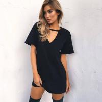 China China Custom Summer Fashion Hot Sale T-Shirt Choker Dress For Women for sale