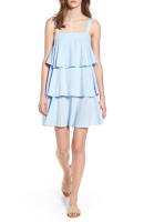 China Tiered Line Ruffle Dress Summer Women Clothing for sale