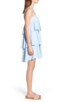 China Tiered Line Ruffle Dress Summer Women Clothing for sale
