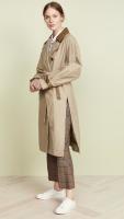 China Fall Clothing Womans Wrap Dress Coat For Women with Slit for sale