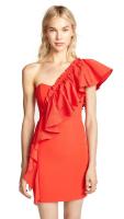 China Ruffle Shoulder Ladies Dress Bodycon Mini for sale
