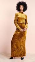 China Clothing Fashion Women Maxi Velvet Dress Casual for sale