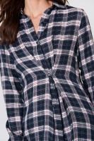 China 2019 New Arrivals Buttoned Asymmetric Shirt Dress Blue Dress Autumn Women for sale