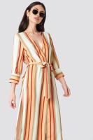 China 2018 Striped Kimono Multicolor Women Autumn Dress for sale