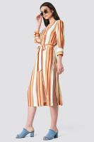 China 2018 Striped Kimono Multicolor Women Autumn Dress for sale