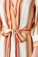 China 2018 Striped Kimono Multicolor Women Autumn Dress for sale