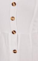 China Women Clothing Long Sleeve Sorrento Dreaming Dress In White Linen Look for sale