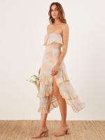 China Womens Clothing Ruffle Midi Dress Fashion Women with Slit for sale