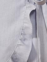 China Ladies Summer Fashion Clothing Linen Fabric Wrap Dress for sale