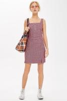 China Gingham Women Dress Mini Summer Tank Dresses Ladies for sale