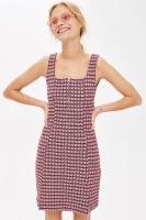 China Gingham Women Dress Mini Summer Tank Dresses Ladies for sale