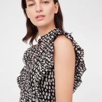 China Summer Ruffle Polka Dot Midi Dress Women Casual Dresses Ladies for sale