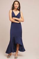 China 2018Women Fashion New Arrival Ruffled Hem Satin Fabric Bodycon Dress Sex for sale