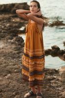 China Hot Sale Fashion Women Ruffle Maxi Other Dress Sexy Halter Summer Ladies Dresses for sale