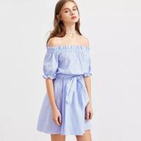 China High Quality Comfortable Sexy Ladies Women Off The Shoulder Casual Dresses for sale