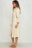 China 2018 Women Clothing Striped Casual Office Dress for sale