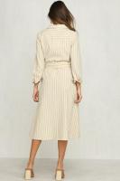 China 2018 Women Clothing Striped Casual Office Dress for sale