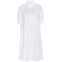China Latest Women Casual Clothing Dresses White Pure Dress Linen for sale